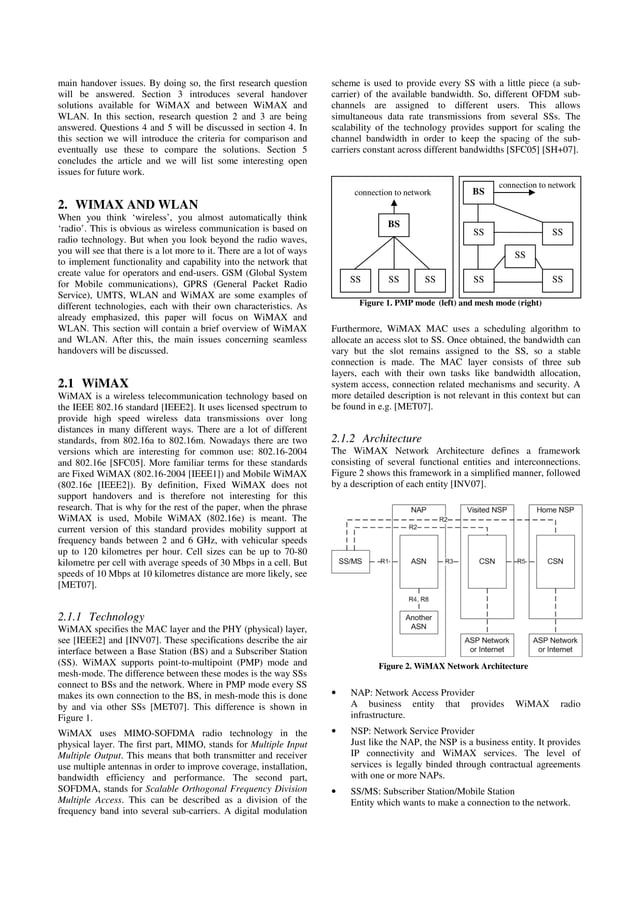 Seamless ho within wifi wimax | PDF