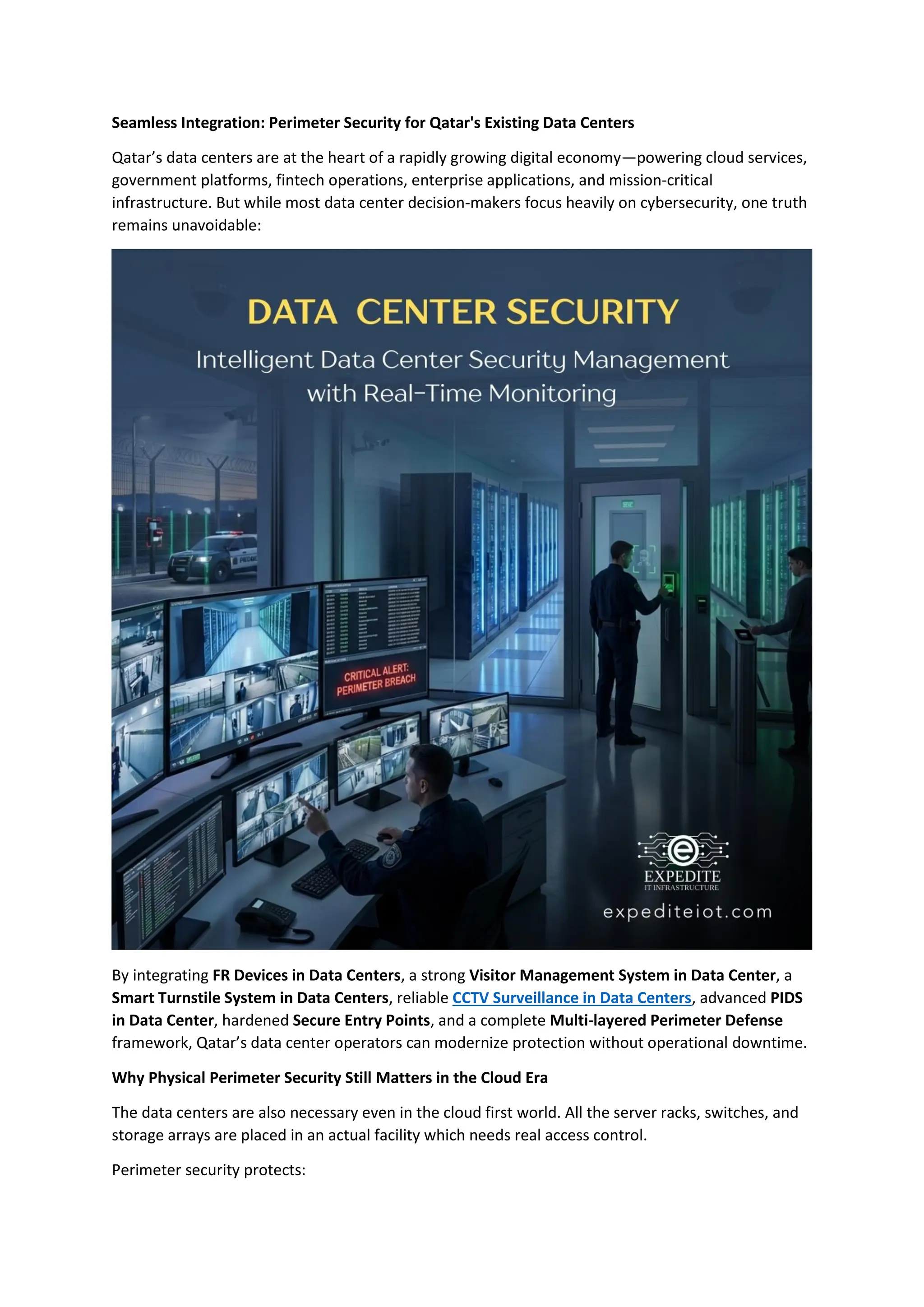 Seamless Integration - Perimeter Security for Qatar's Existing Data ...