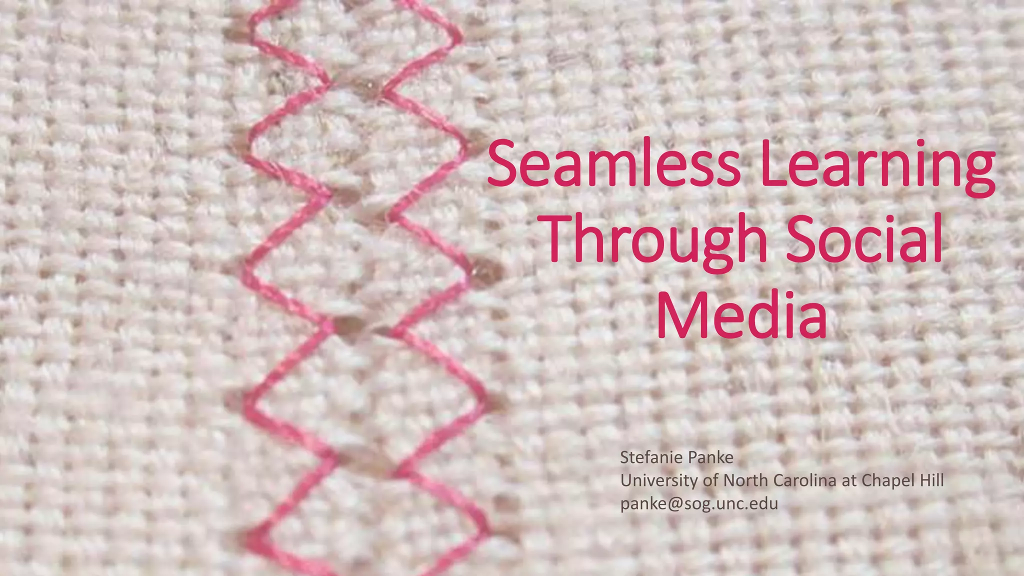 Seamless learning | PPTX