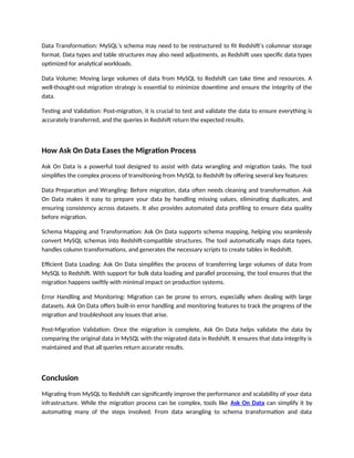 Seamlessly MySQL to Redshift Migration with Ask On Data.docx