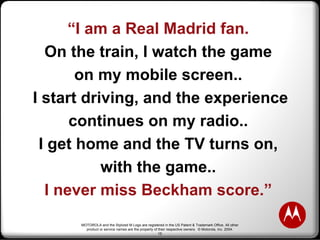 Seamless Mobility & OSGi Service Platform - Mala Chandra, Motorola, Inc ...