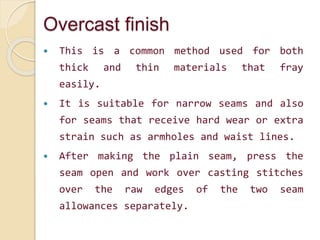 Seams and Seam Finishes | PPTX