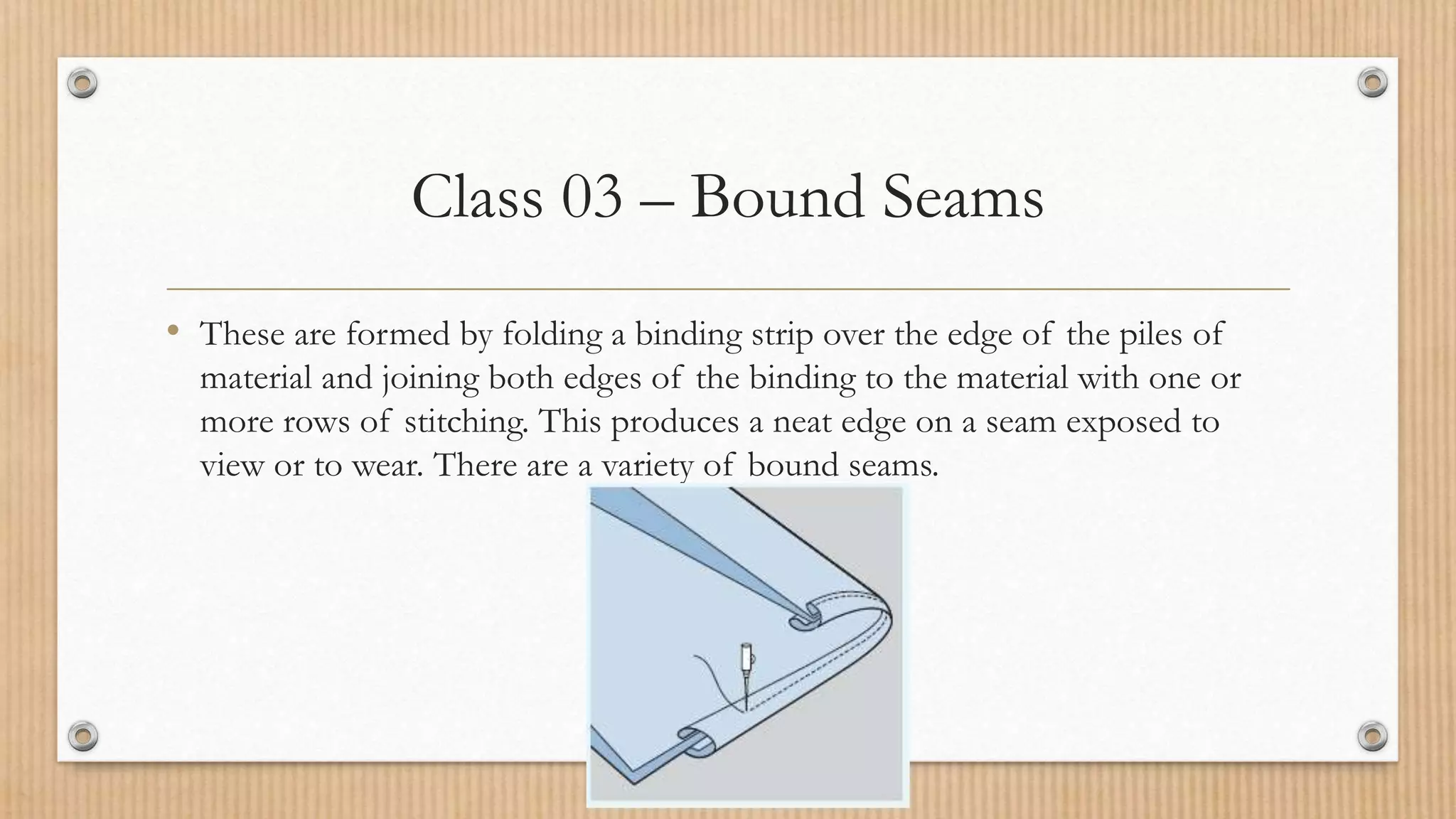 Seams and stitches | PPTX
