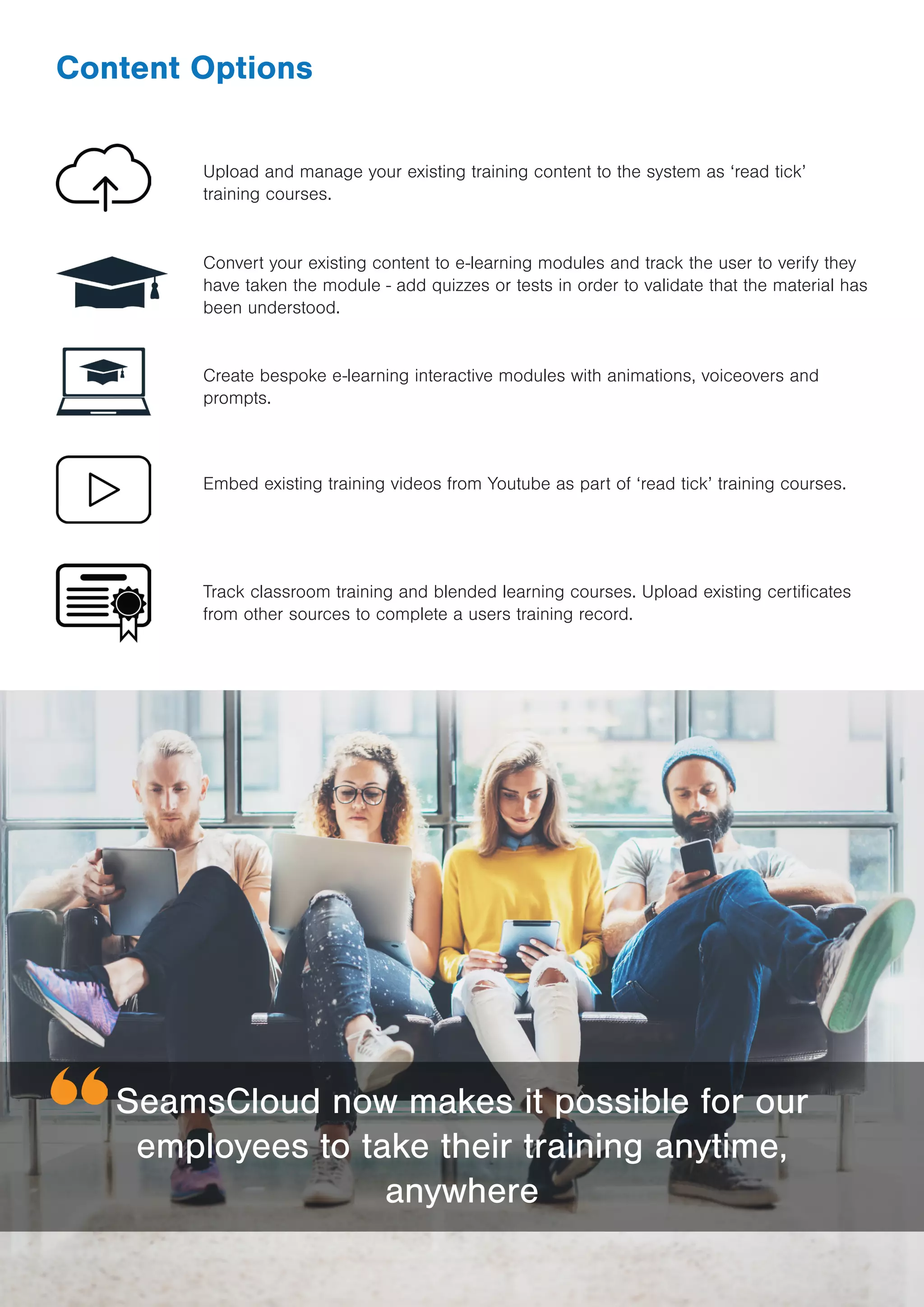 Trusted LMS solution : Seamscloud profile | PDF