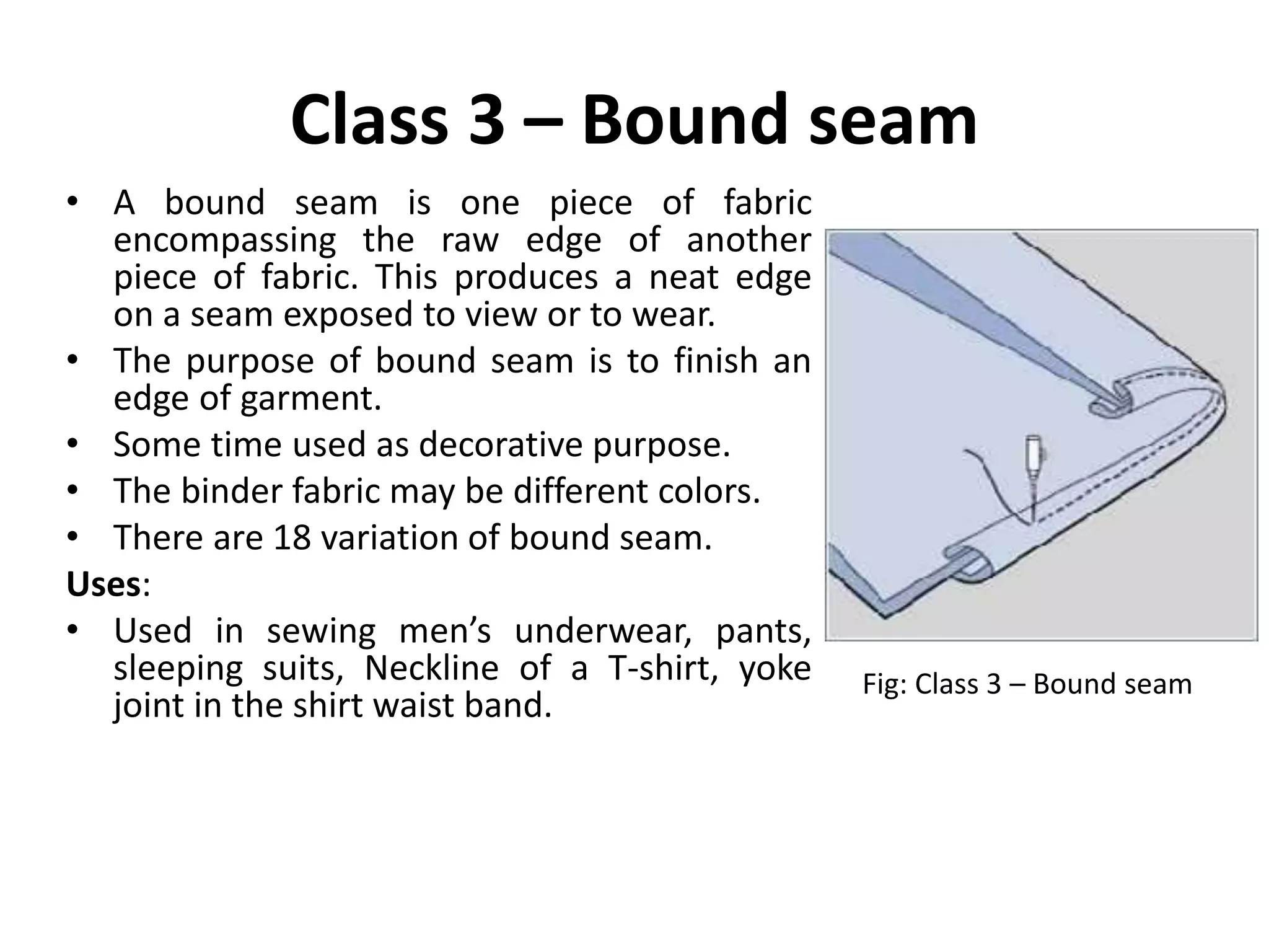 Seam and Seam classes | PPTX | Women\'s Outerwear | Women\'s Clothing