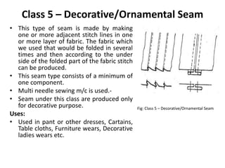 Seam and Seam classes | PPTX | Women\'s Outerwear | Women\'s Clothing