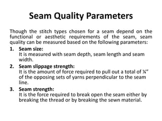 Seam and Seam classes | PPTX | Women\'s Outerwear | Women\'s Clothing