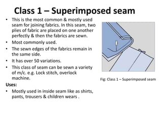 Seam and Seam classes | PPTX | Women\'s Outerwear | Women\'s Clothing