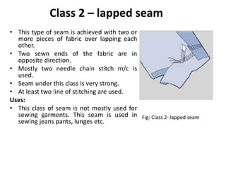 Seam and Seam classes | PPTX | Women\'s Outerwear | Women\'s Clothing