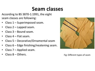 Seam and Seam classes | PPT
