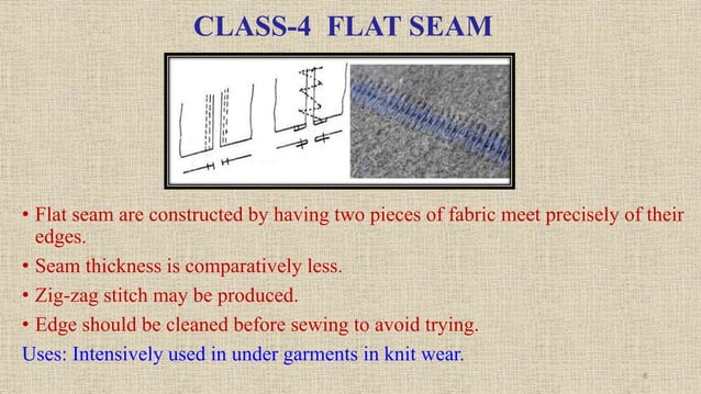 Seams & their Classification in textile clothing | PPTX | Women\'s ...