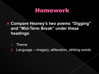 Seamus Heaney | PPTX