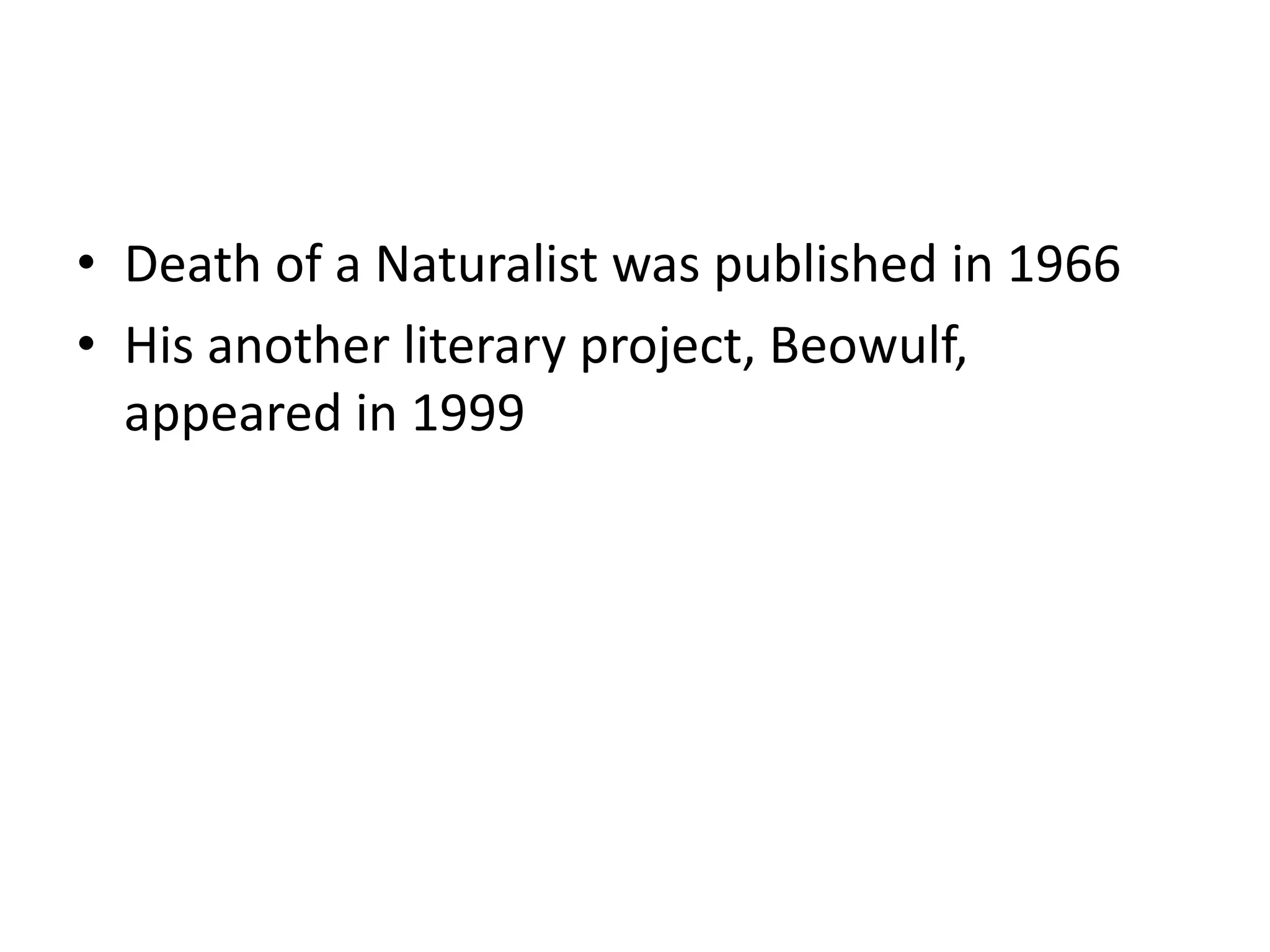 Seamus heaney | PPTX