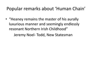 Seamus heaney | PPTX