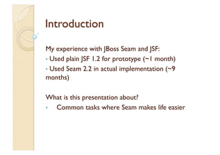 JBoss Seam vs JSF | PDF