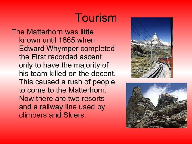 Sean & Andrew - The Matterhorn.ppt | Geography | Science