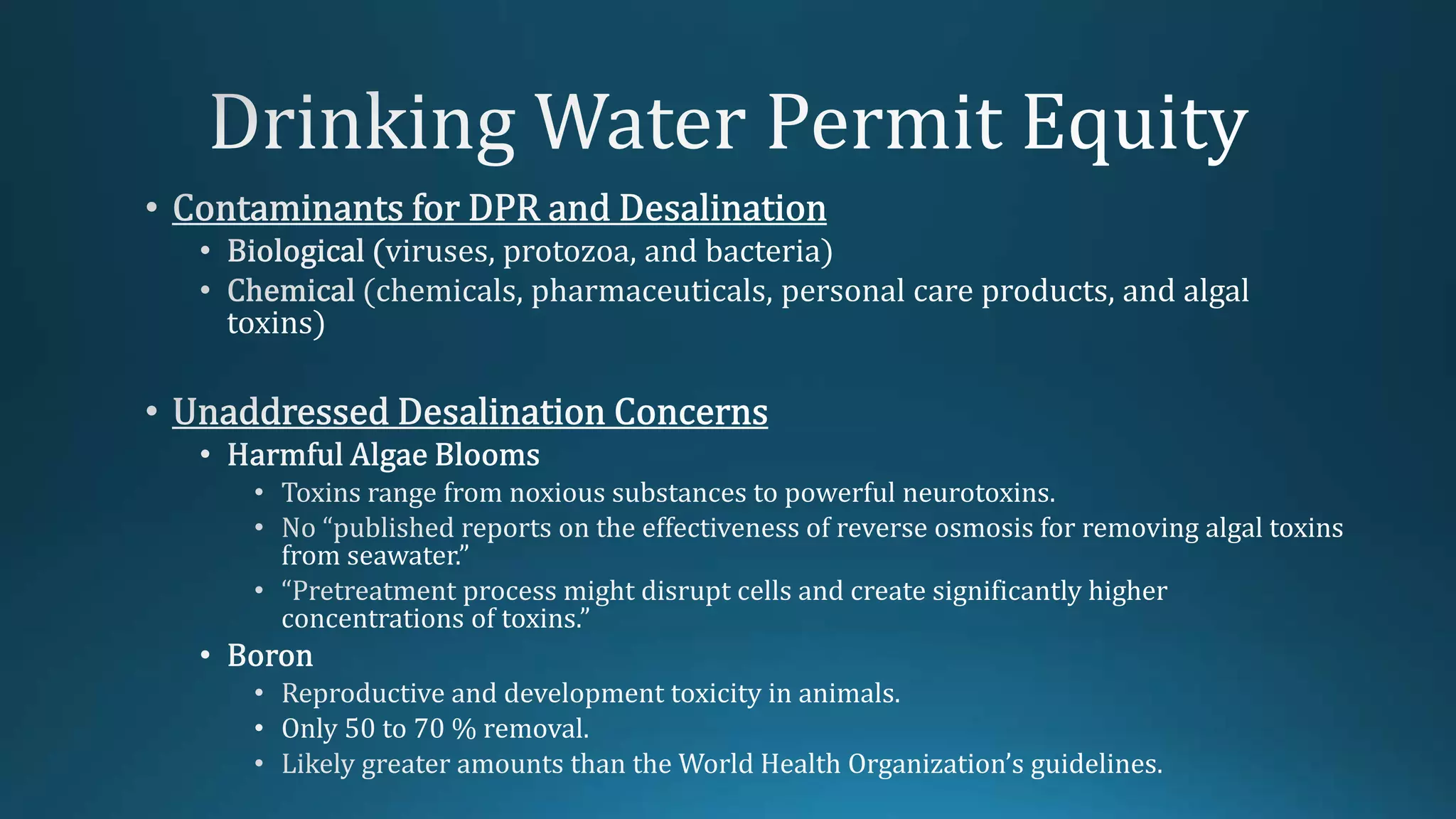 Direct Potable Reuse vs Desalination for California's Water Supply ...