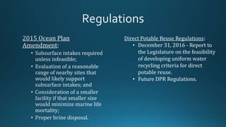Direct Potable Reuse vs Desalination for California's Water Supply ...