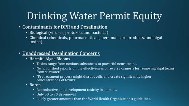 Direct Potable Reuse vs Desalination for California's Water Supply ...