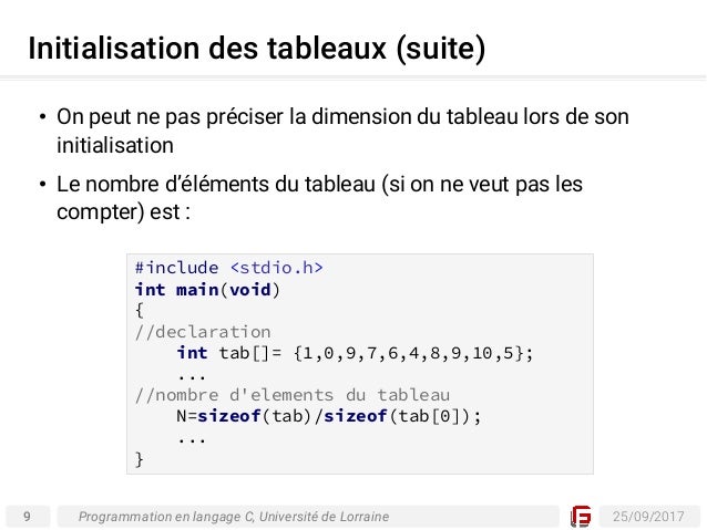 Seance 2 - Programmation en langage C