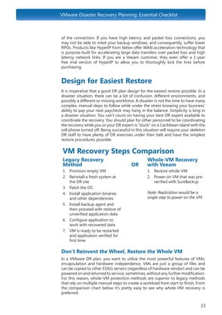 VMware Disaster Recovery Planning: Essential Checklist | PDF ...