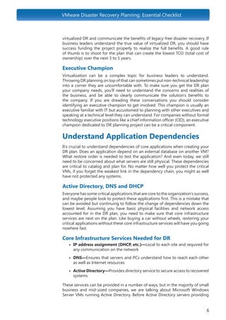 VMware Disaster Recovery Planning: Essential Checklist | PDF | Computing | Technology & Computing