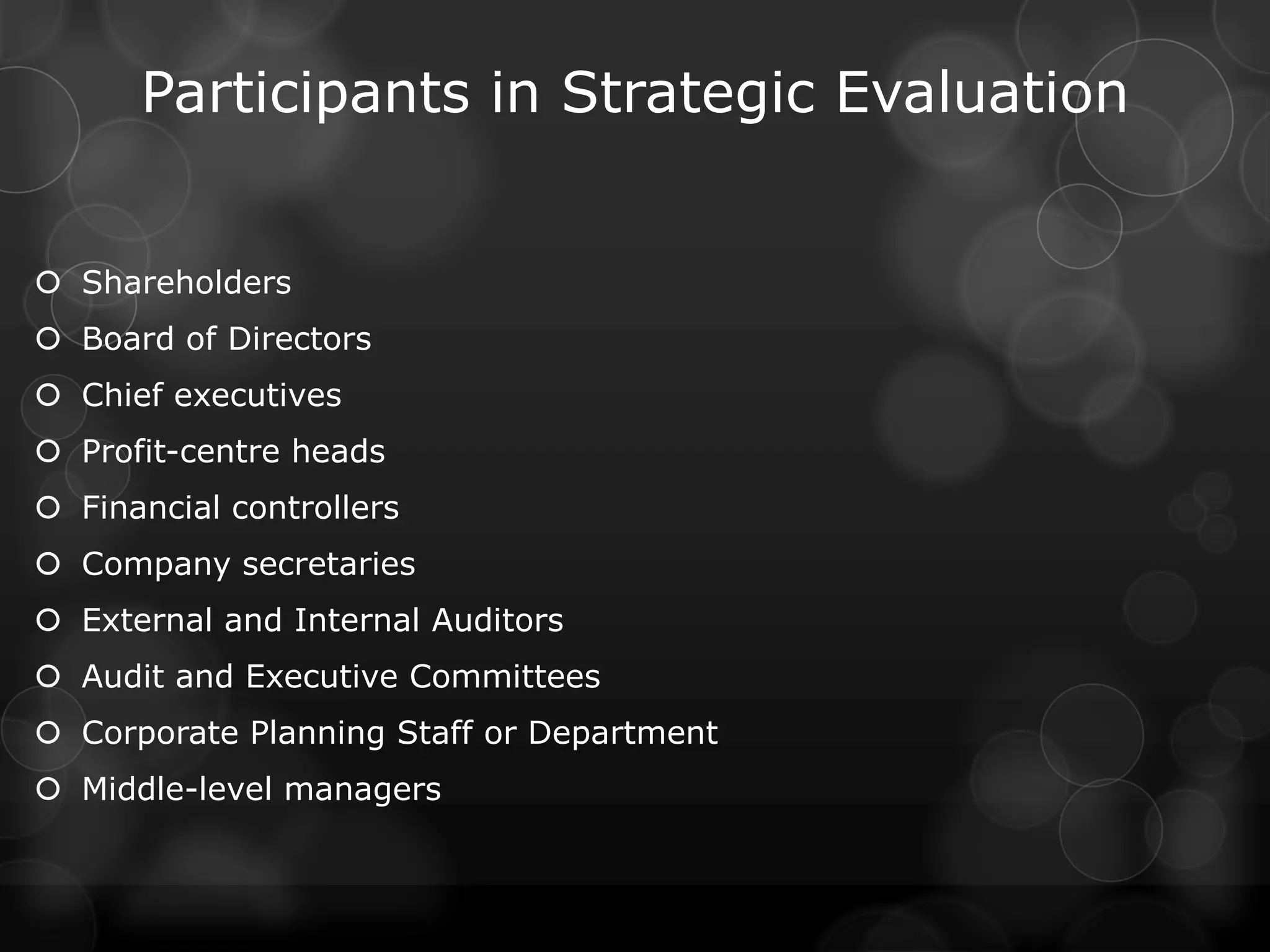 Techniques of Strategic Evaluation & Strategic | PPTX