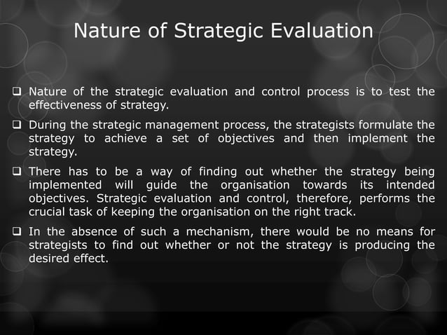 Techniques of Strategic Evaluation & Strategic | PPTX