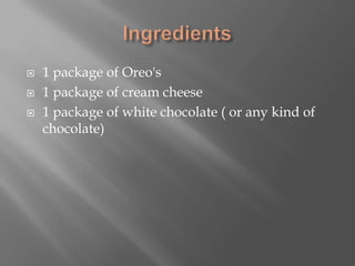 Sean gouvion oreos | PPT