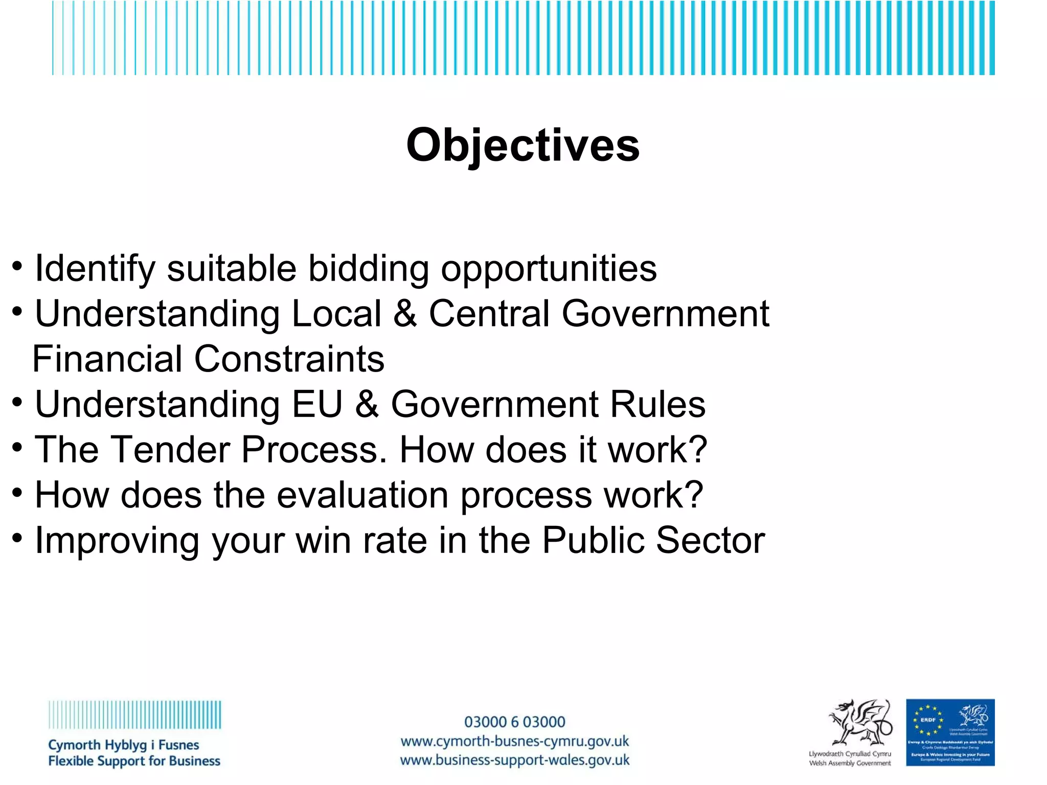 How to tender. The basics. | PPT