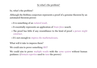 Sean Holden (University of Cambridge) - Proving Theorems_ Still A Major ...