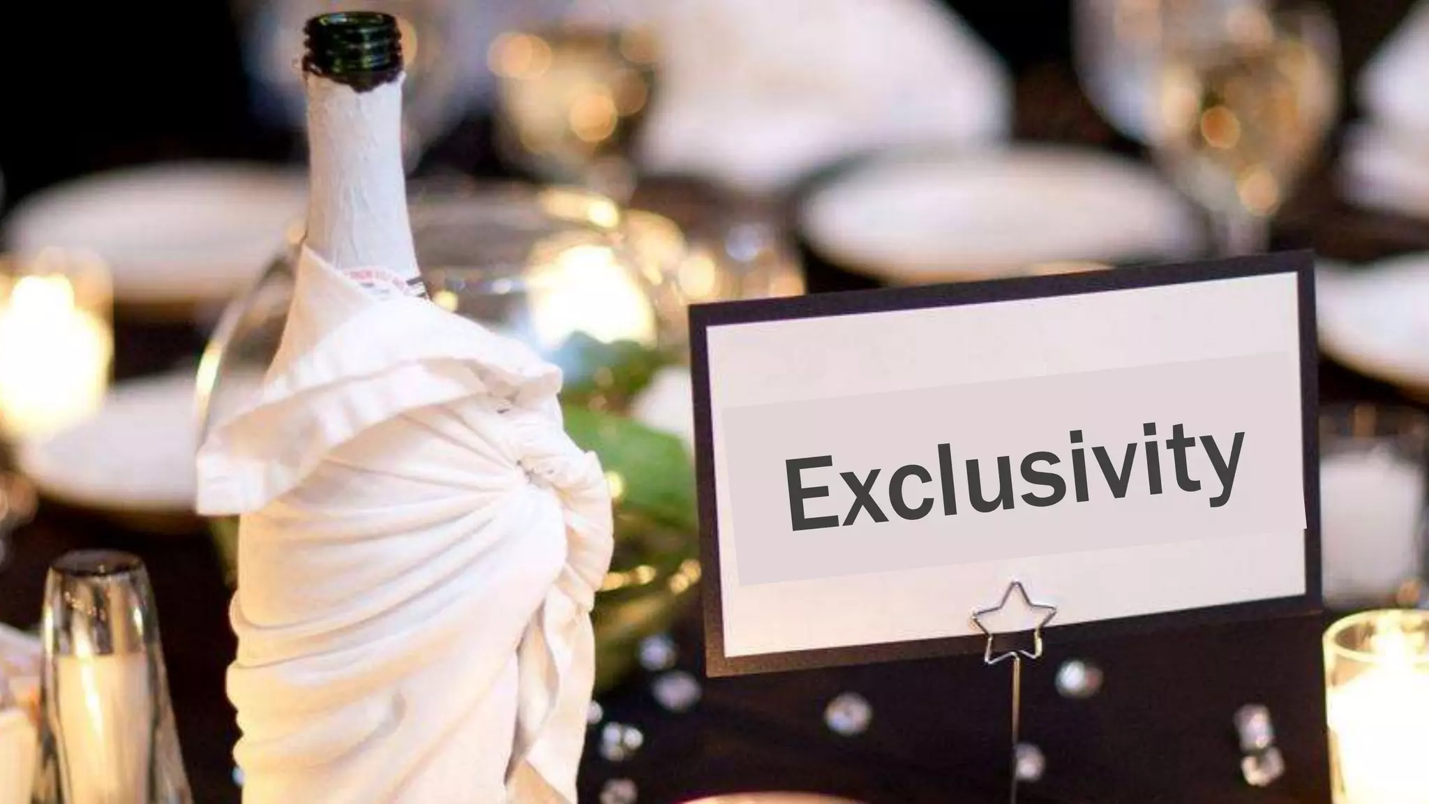 The Power of Exclusivity | PPTX