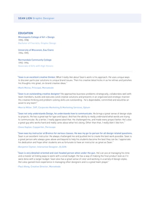 Sean Lien - Resume | PDF