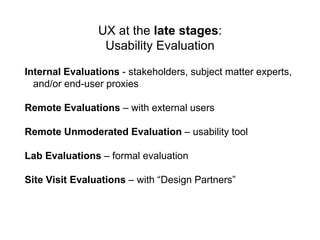 User Experience Design in Agile Development for Enterprise Software | PPT