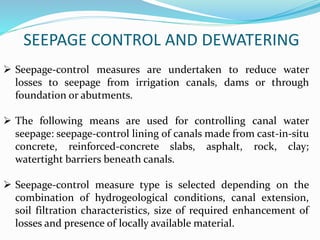 Seapage control | PPTX