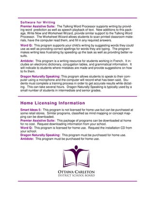 Sea parent brochure full page | PDF | Special Education | Education
