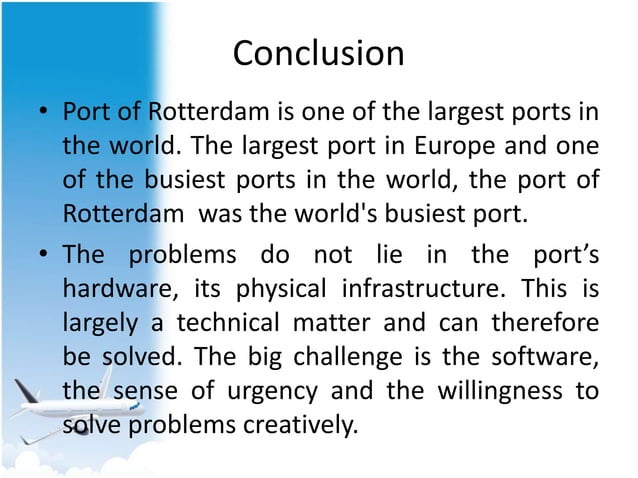 Issue at Port of Rotterdam | PPTX