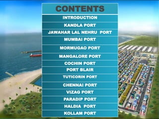 Sea ports in india | PPTX