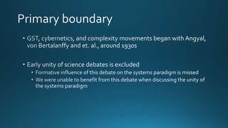 From the Unity of Science to the Unity of Systems Paradigm | PPT