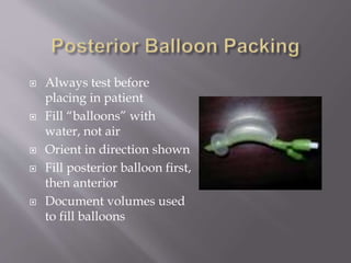 Intractable epistaxis (how to save you and the patient) | PPTX