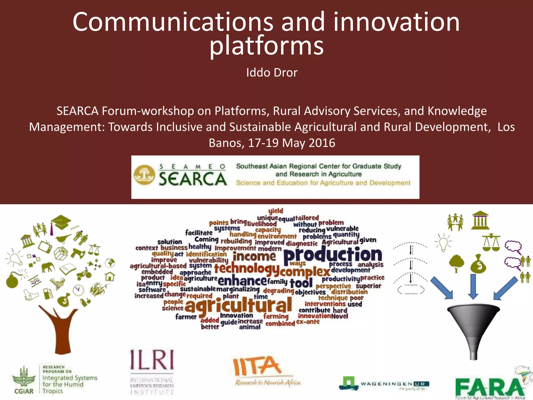 Communications and innovation platforms | PPT