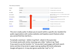 Searching tricks and tips | PPT