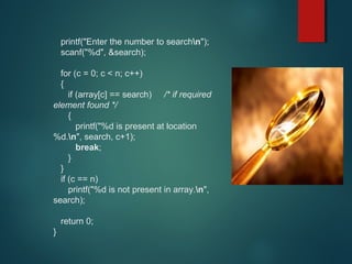 Linear and Bianry search | PPT