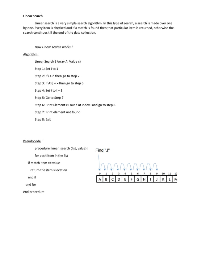 Linear and Binary Search | PDF