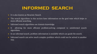 Searching Algorithm in AI(Artificial Intelligence) | PDF