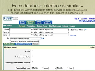 Search A Database Via NLB | PPT | Databases | Computer Software and Applications