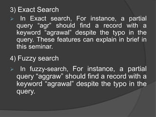 Search as-you-type (Exact search) | PPT