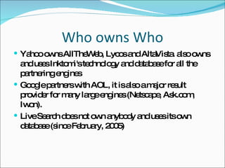 Search Engine Optimisation | PPT | Search | Internet