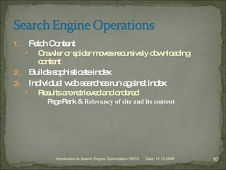 Search Engine Optimization Overview | PPT