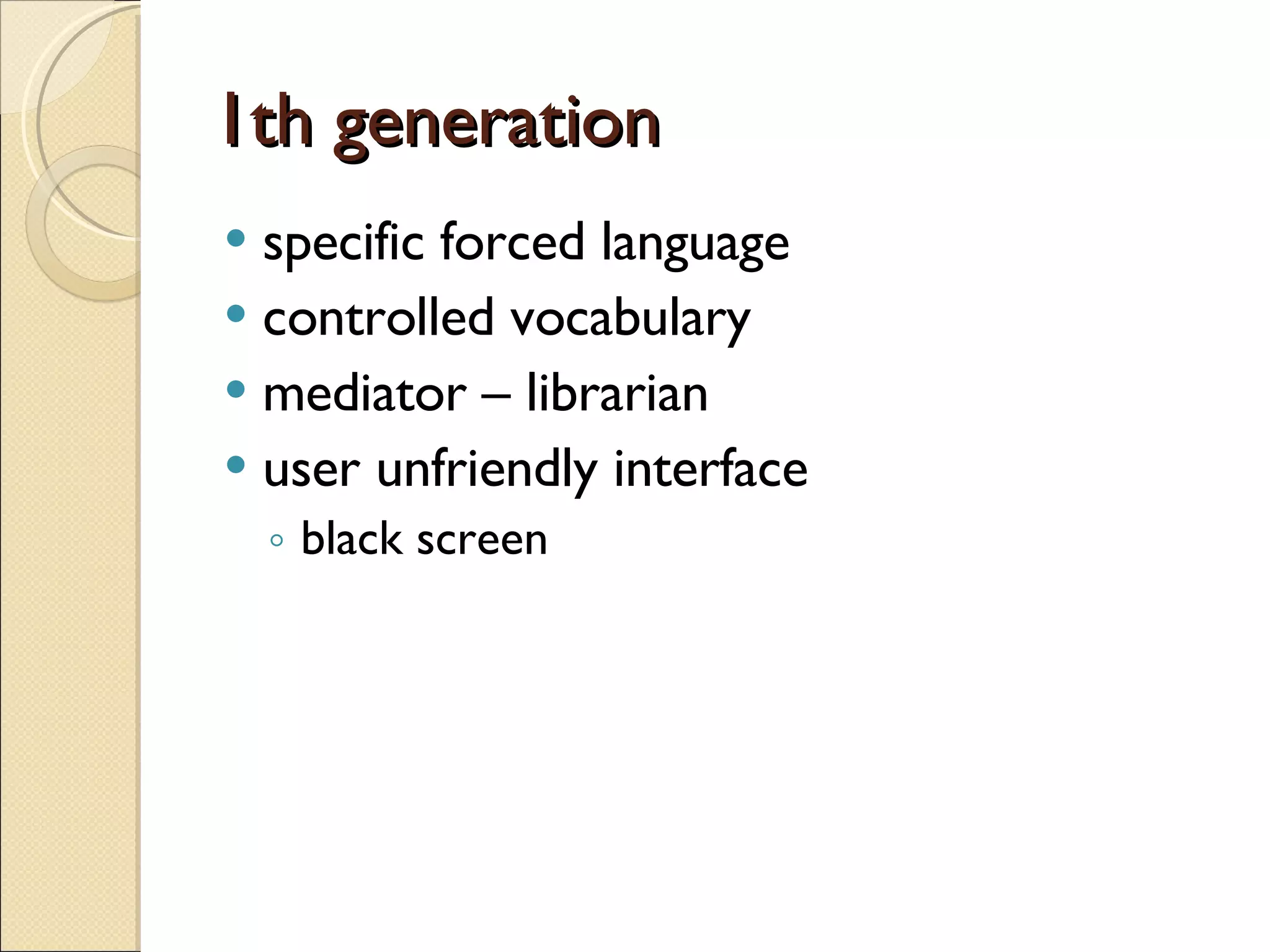 Search Engine Thirth Generation | PPT